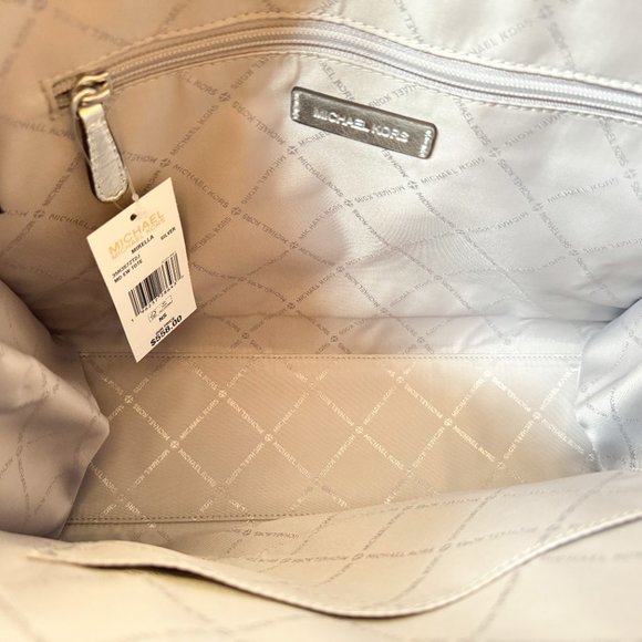 Michael Kors | Bags | Michael Kors Mirella Medium East West Tote Satchel Shoulder Bag Mk Silver ...
